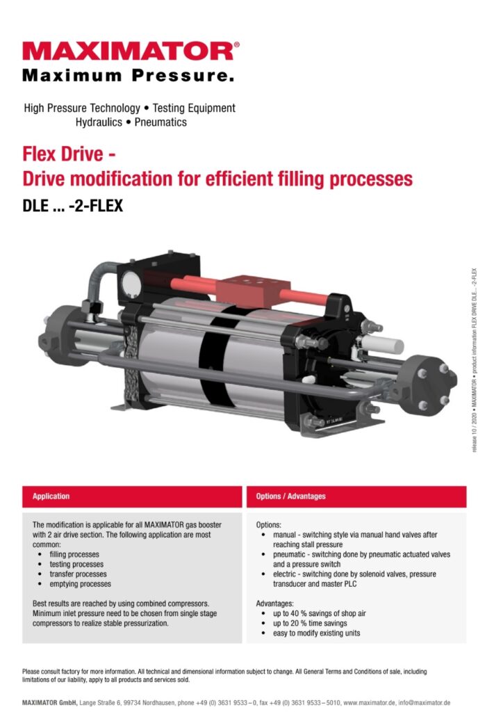 Air Driven High Pressure Gas Boosters – Maximator UK